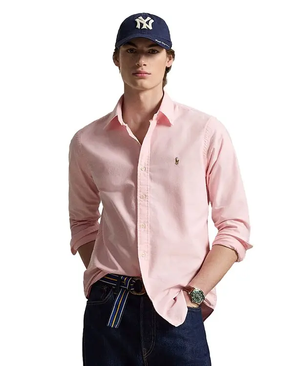Polo Ralph Lauren Classic Fit Long Sleeve Oxford Shirt - Pink