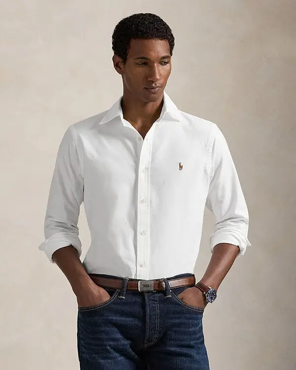 Polo Ralph Lauren Classic Fit Long Sleeve Oxford Shirt - White