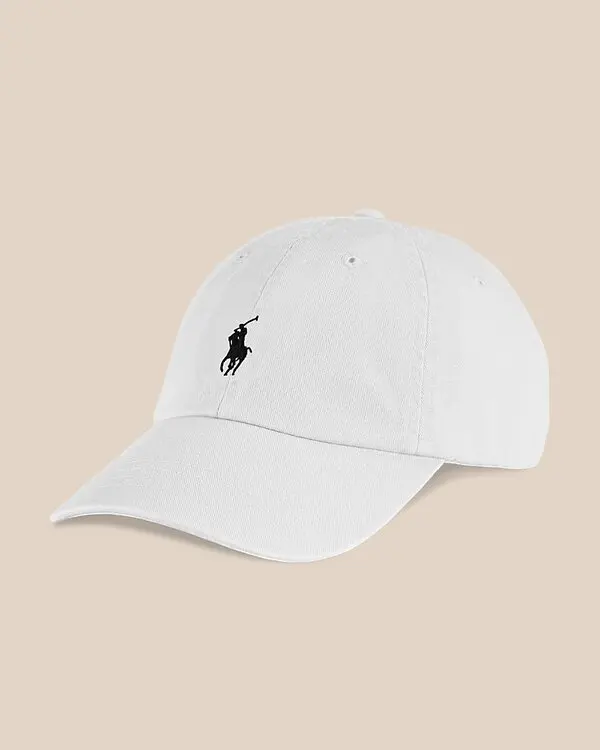 Polo Ralph Lauren Pony Chino Baseball Cap - White