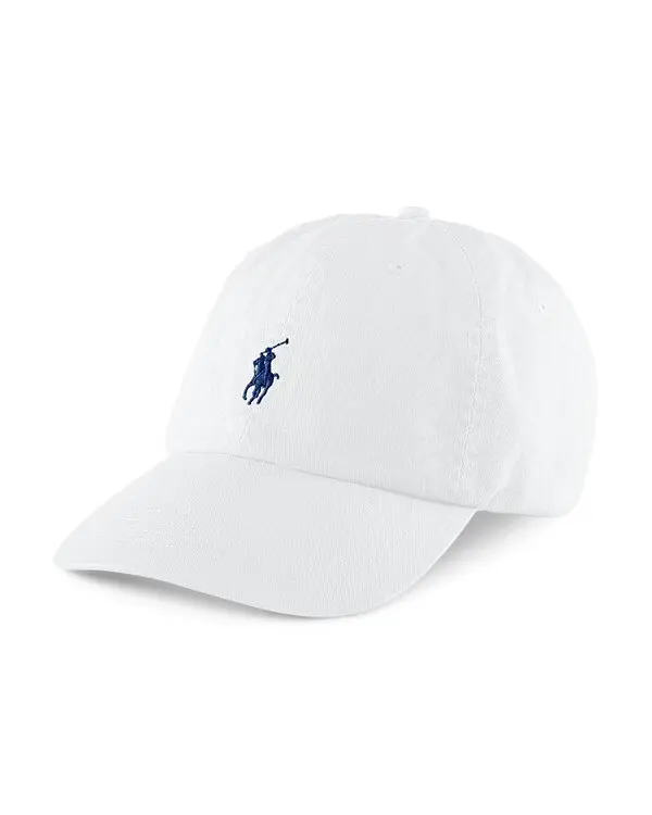 Polo Ralph Lauren Pony Chino Baseball Cap - White