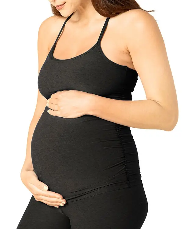 Beyond Yoga Slim Fit Spacedye Maternity Tank Top - Darkest Night