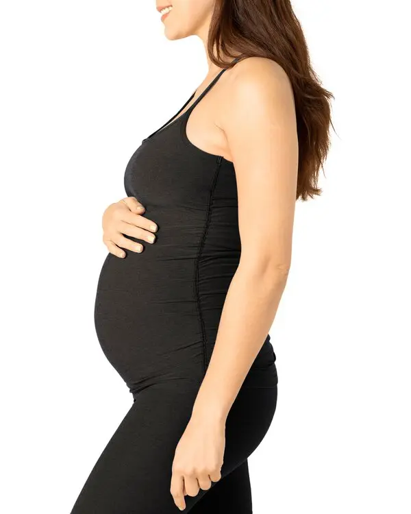 Beyond Yoga Slim Fit Spacedye Maternity Tank Top - Darkest Night