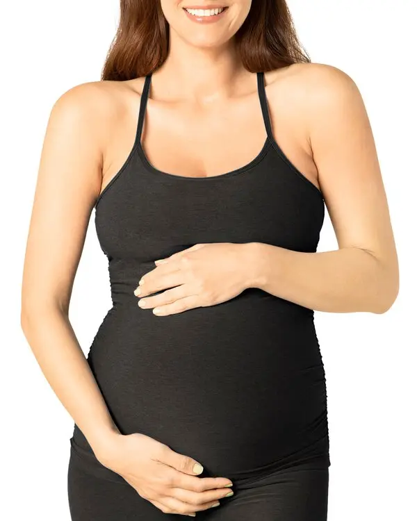 Beyond Yoga Slim Fit Spacedye Maternity Tank Top - Darkest Night