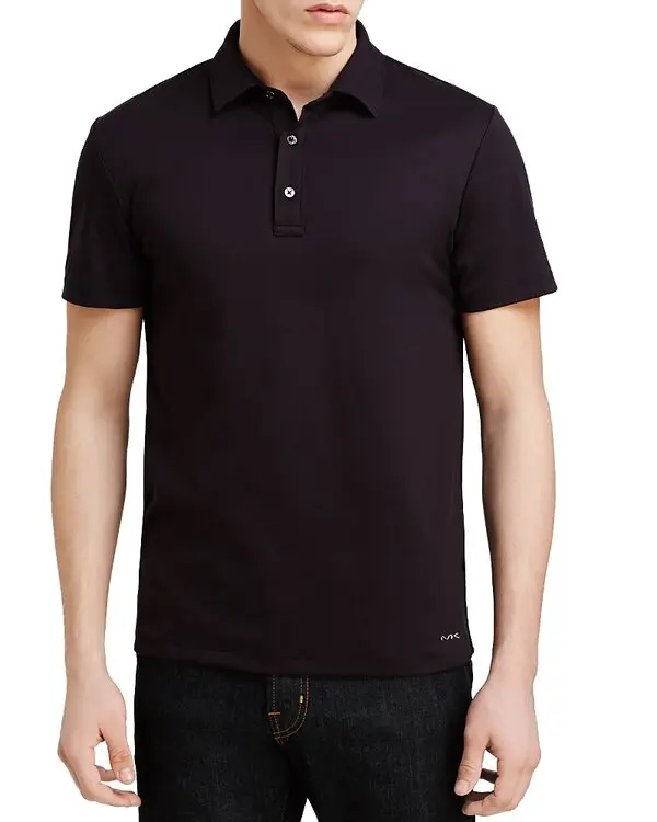 Michael Kors Sleek Slim Fit Polo Shirt - Black