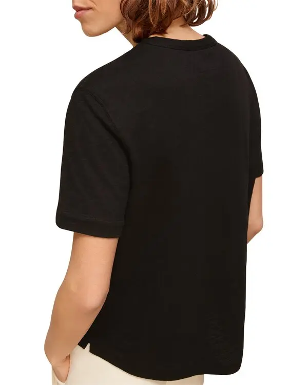Whistles Emily Ultimate Tee - Black
