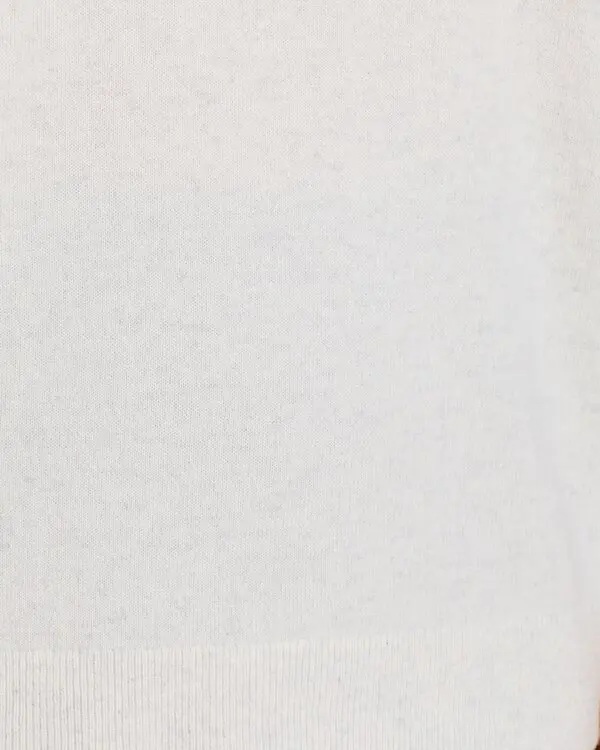 Vince Weekend V-neck Cashmere Sweater - White