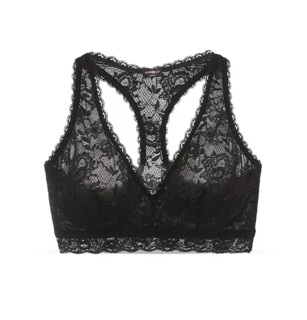Cosabella Never Say Never Curvy Racerback Bralette - Black