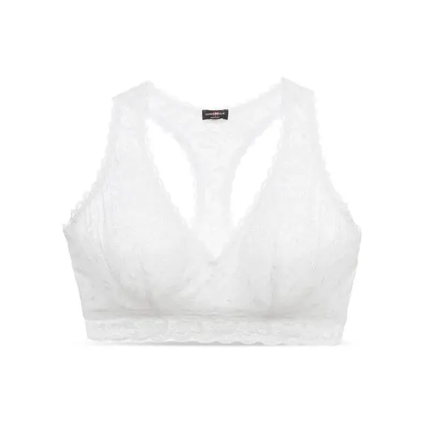 Cosabella Never Say Never Curvy Racerback Bralette - White
