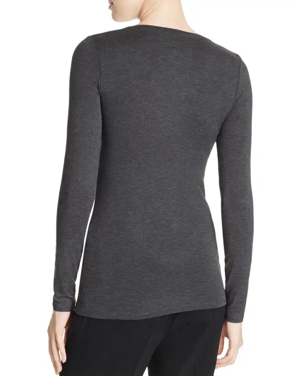 Majestic Filatures Crewneck Long Sleeve Tee - Anthracite
