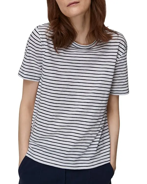 Whistles Emily Striped Tee