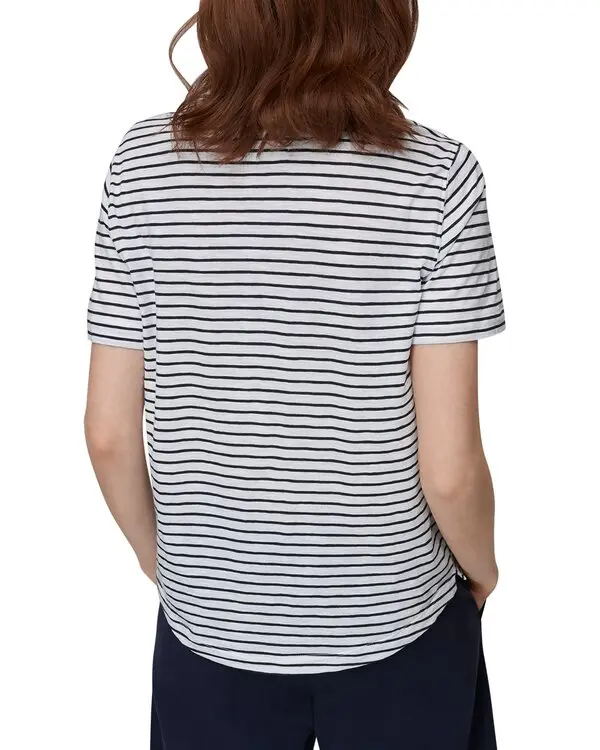 Whistles Emily Striped Tee