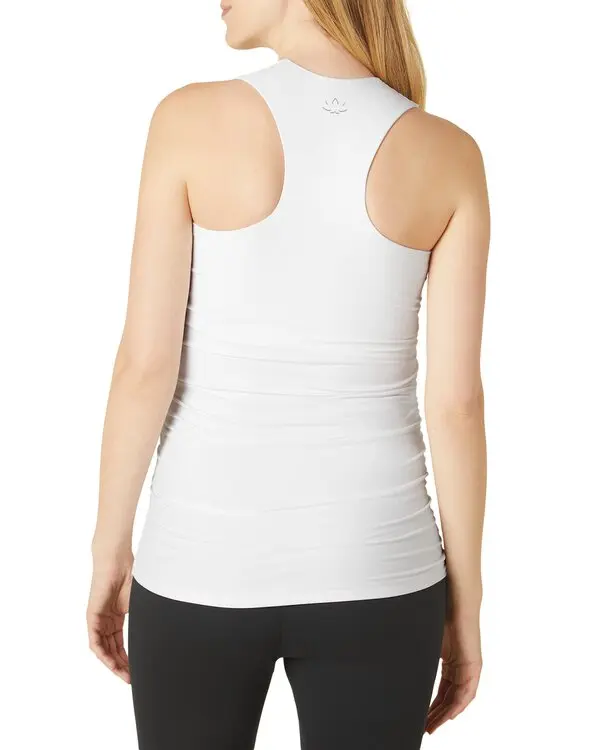Beyond Yoga Racerback Maternity Tank - Cloud White