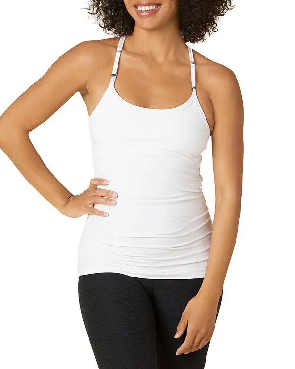 Beyond Yoga Maternity Spacedye Nursing Camisole - Cloud White