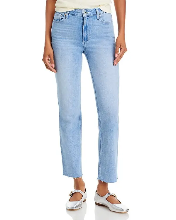 Paige Cindy High-rise Ankle Straight Jeans