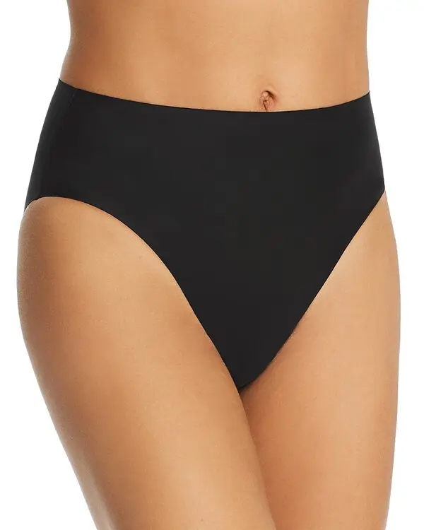 TC FINE INTIMATES Micro Matte Hi-cut Briefs - Deep Black