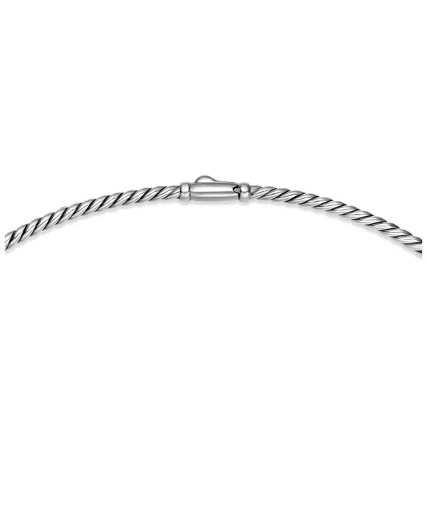David Yurman Sterling Sculpted Cable Necklace