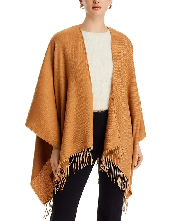 FRAAS Fringe Trim Ruana - Cafe Au La