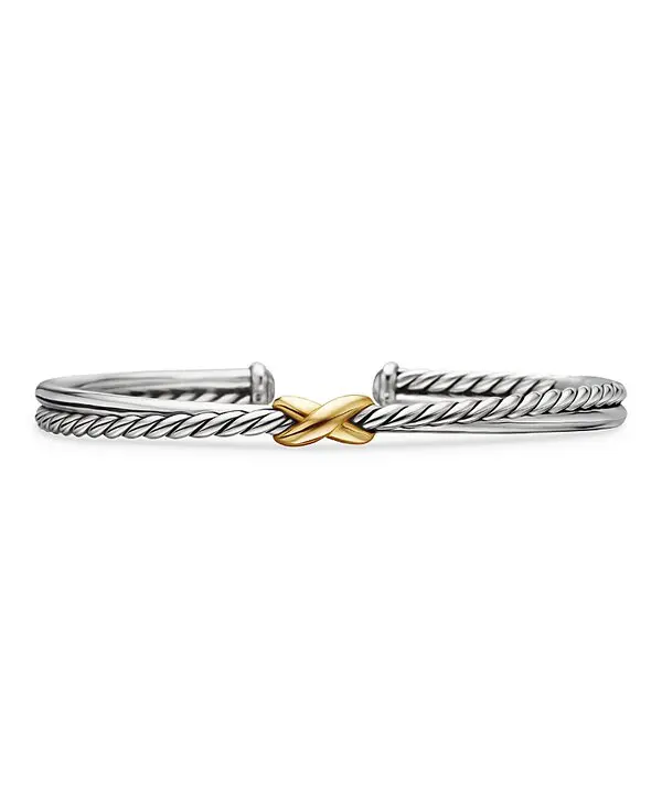 David Yurman Petite X Cuff - Silver
