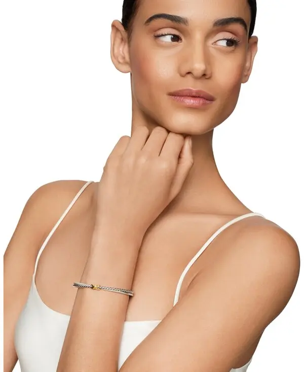 David Yurman Petite X Cuff - Silver