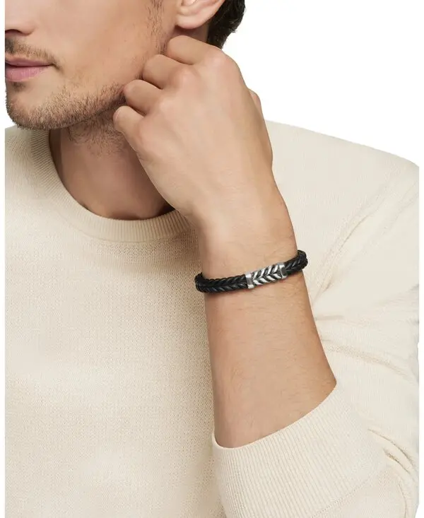 David Yurman Chevron Woven Bracelet - No Color