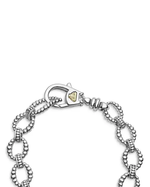 Lagos Sterling & 18k Yellow Gold Love Knot Bracelet