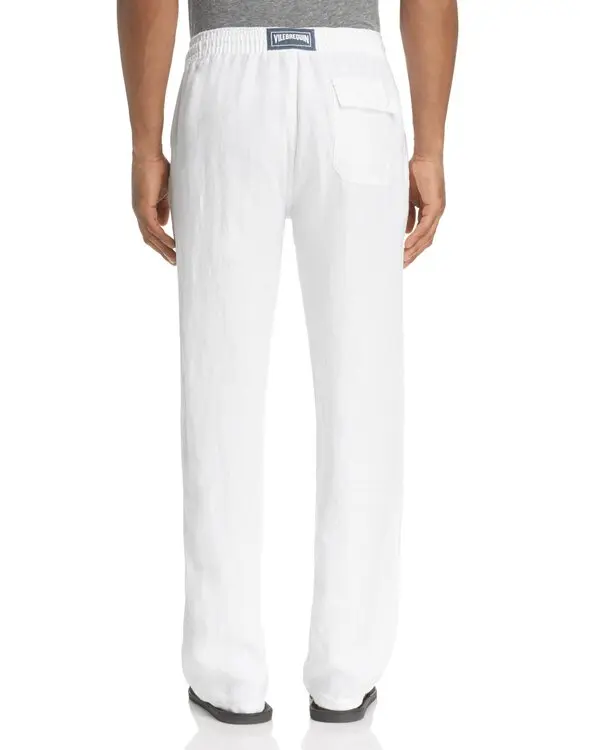 Vilebrequin Linen Regular Fit Drawstring Pants