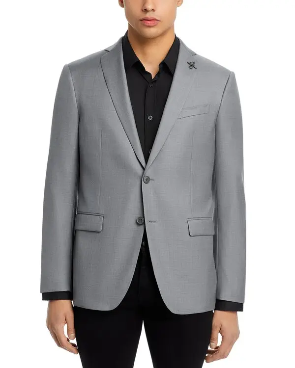 John Varvatos Basic Slim Fit Suit Jacket - Pearl Gray