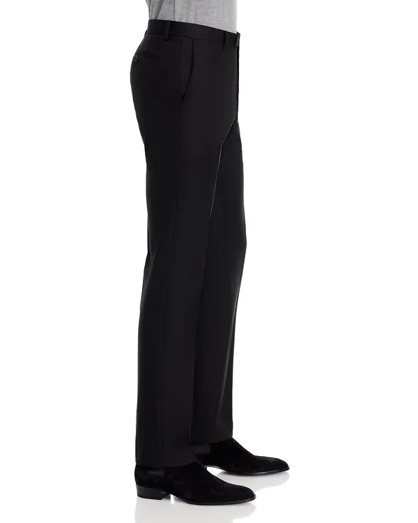 John Varvatos Wool Slim Fit Suit Pants - Black