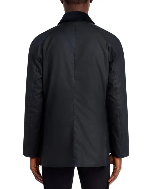 Barbour Ashby Tailored Waxed Cotton Jacket - Navy