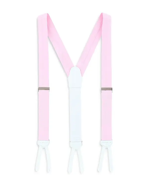 Trafalgar Formal Louisville Chambray Suspenders - Pink