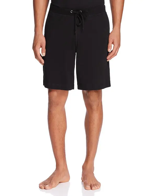 Daniel Buchler Peruvian Pima Cotton Lounge Shorts - Black