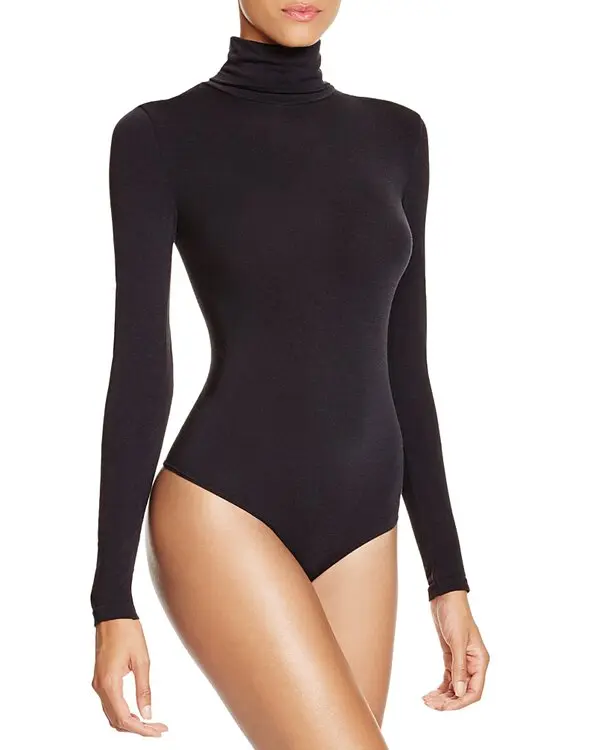 Wolford Colorado Long Sleeve Turtleneck Bodysuit - Black