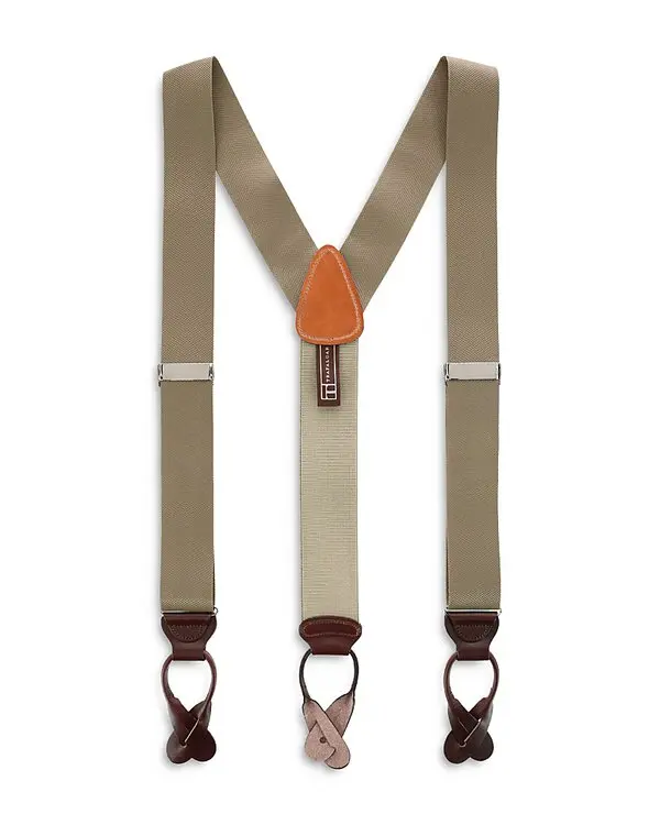 Trafalgar Hudson Solid Color Brace - Dark Khaki