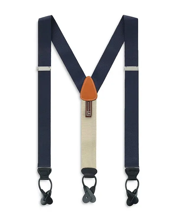 Trafalgar Hudson Solid Color Brace - Navy