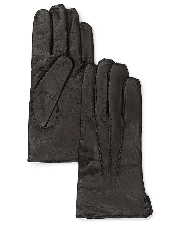 Bloomingdale'S Exclusive Leather Gloves - Black