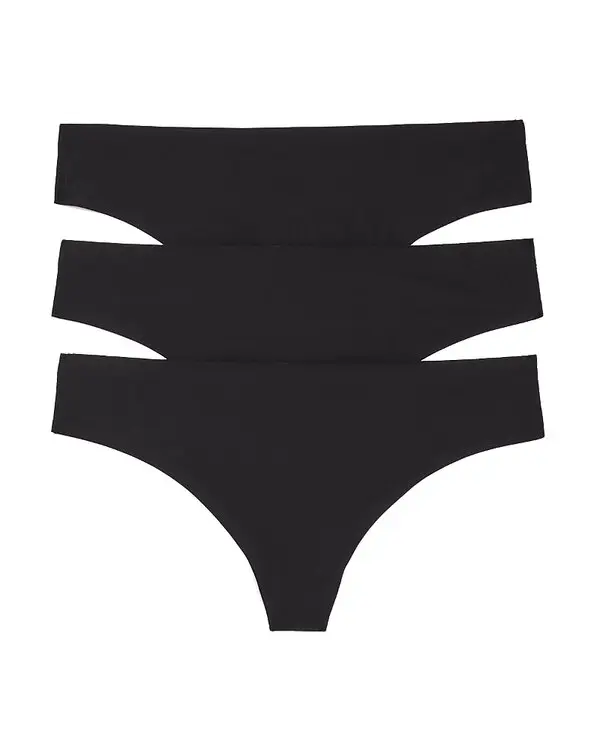 Honeydew Intimates Skinz Thongs, Set Of 3 - Black/black/black