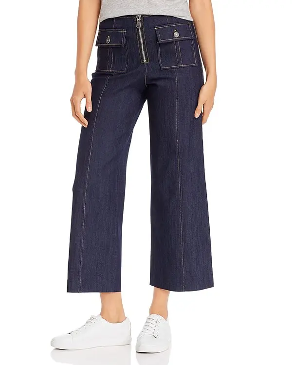 Cinq À Sept Cropped Azure Jeans