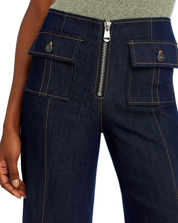 Cinq À Sept Cropped Azure Jeans