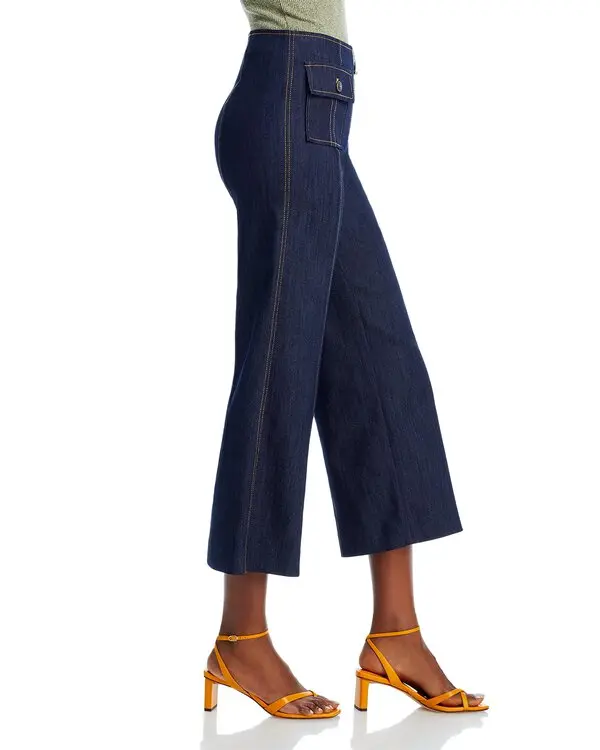 Cinq À Sept Cropped Azure Jeans