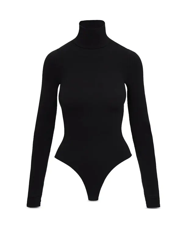 Commando Turtleneck Long Sleeve Bodysuit - Black