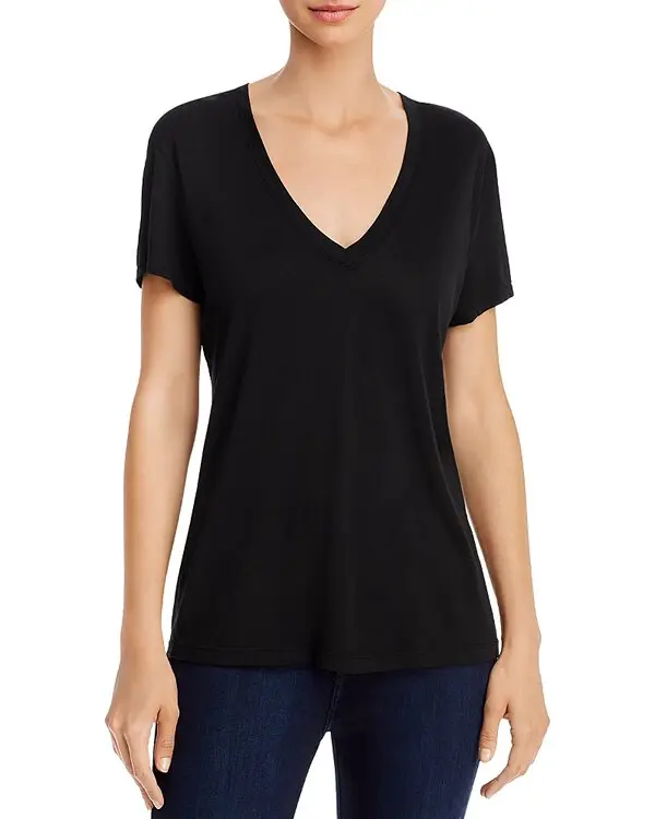 Splendid Kate V-neck Tee - Black