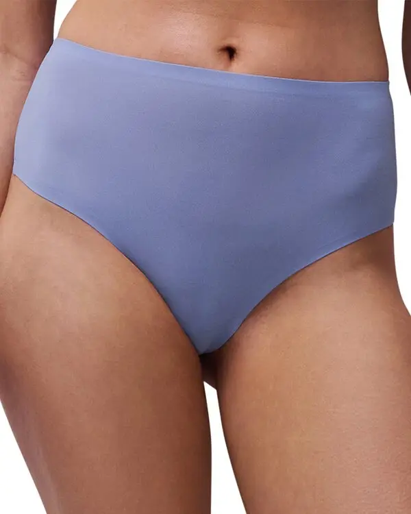 Chantelle Soft Stretch High Waist Retro Thong - Bellflower Blue