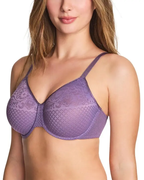 Wacoal Visual Effects Unlined Underwire Minimizer Bra - Italian Grape