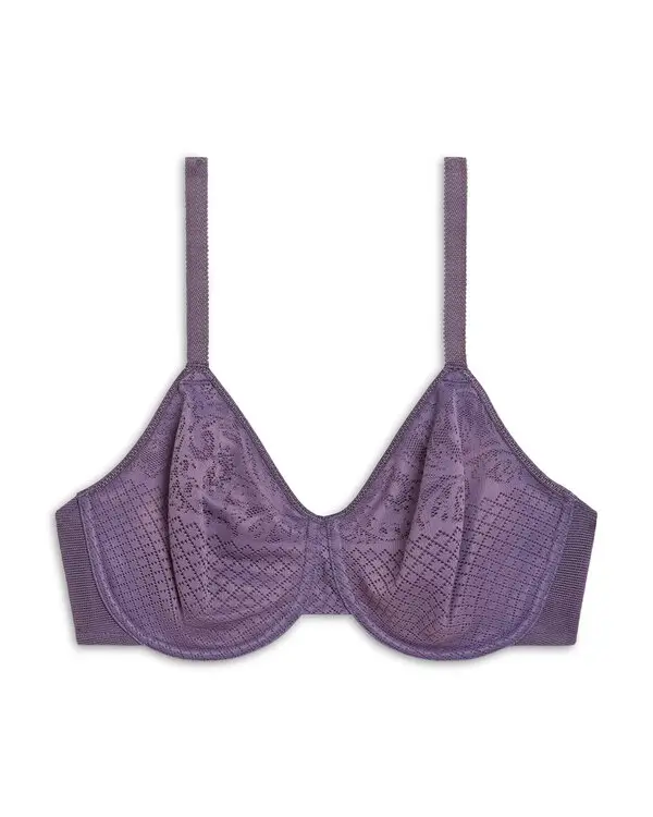 Wacoal Visual Effects Unlined Underwire Minimizer Bra - Italian Grape