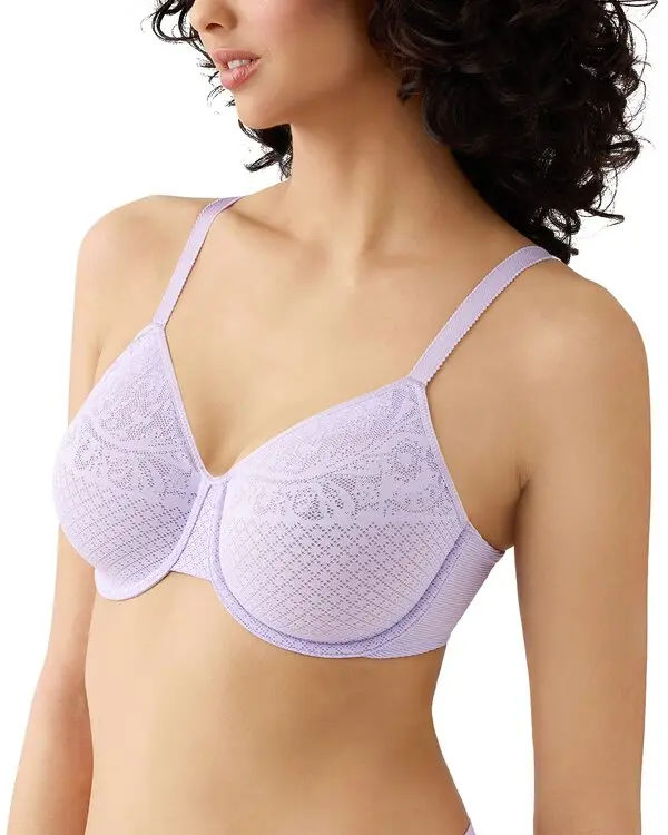 Wacoal Visual Effects Unlined Underwire Minimizer Bra - Pastel Lilac
