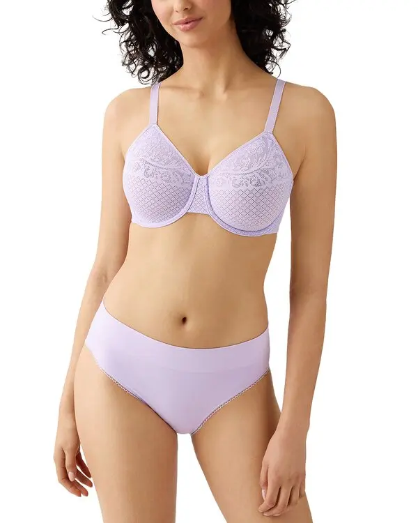 Wacoal Visual Effects Unlined Underwire Minimizer Bra - Pastel Lilac