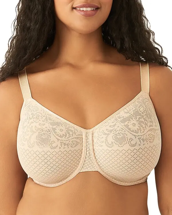 Wacoal Visual Effects Unlined Underwire Minimizer Bra - Sand