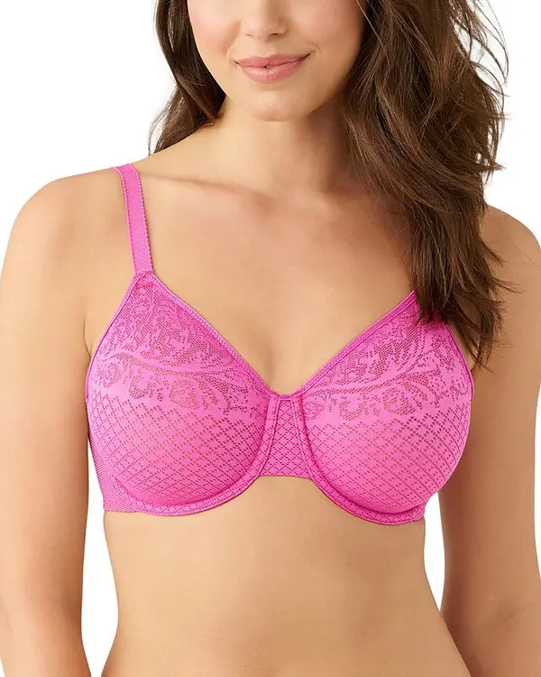 Wacoal Visual Effects Unlined Underwire Minimizer Bra - Wild Azalea