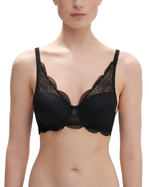 Simone Perele Karma 3d Molded Lace Spacer Bra - Black