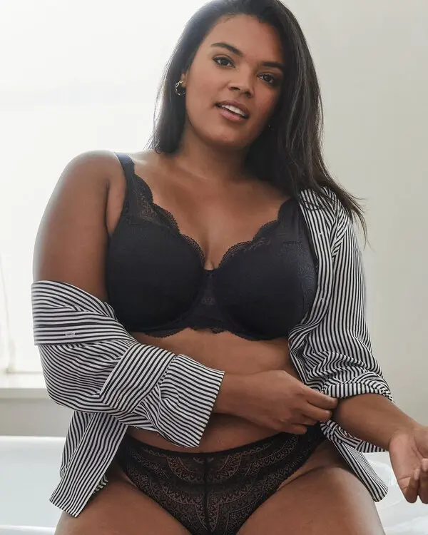 Simone Perele Karma 3d Molded Lace Spacer Bra - Black